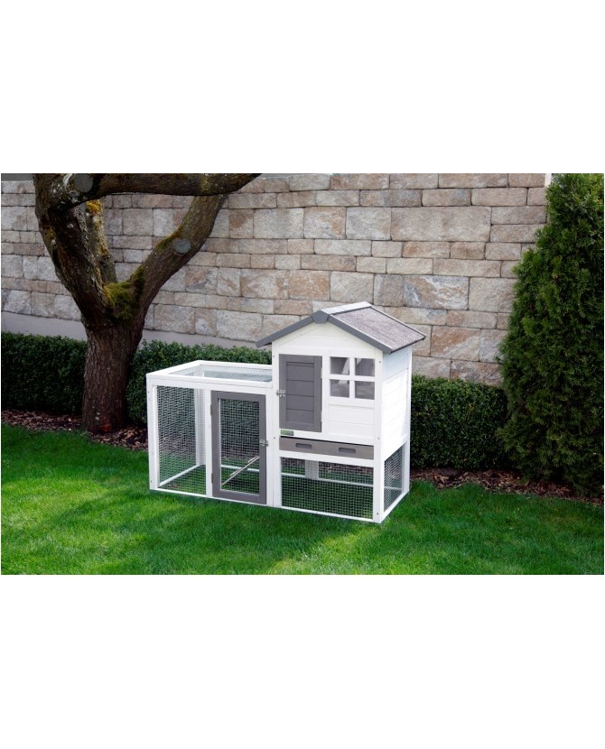 Clapier Freetime Luke avec cadre métallique au sol pour Rongeur